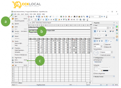 Print/Save Report via OpenOffice – CCKTechnotiative