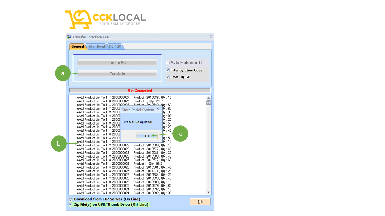 Inter Transfer From HQ – CCKTechnotiative